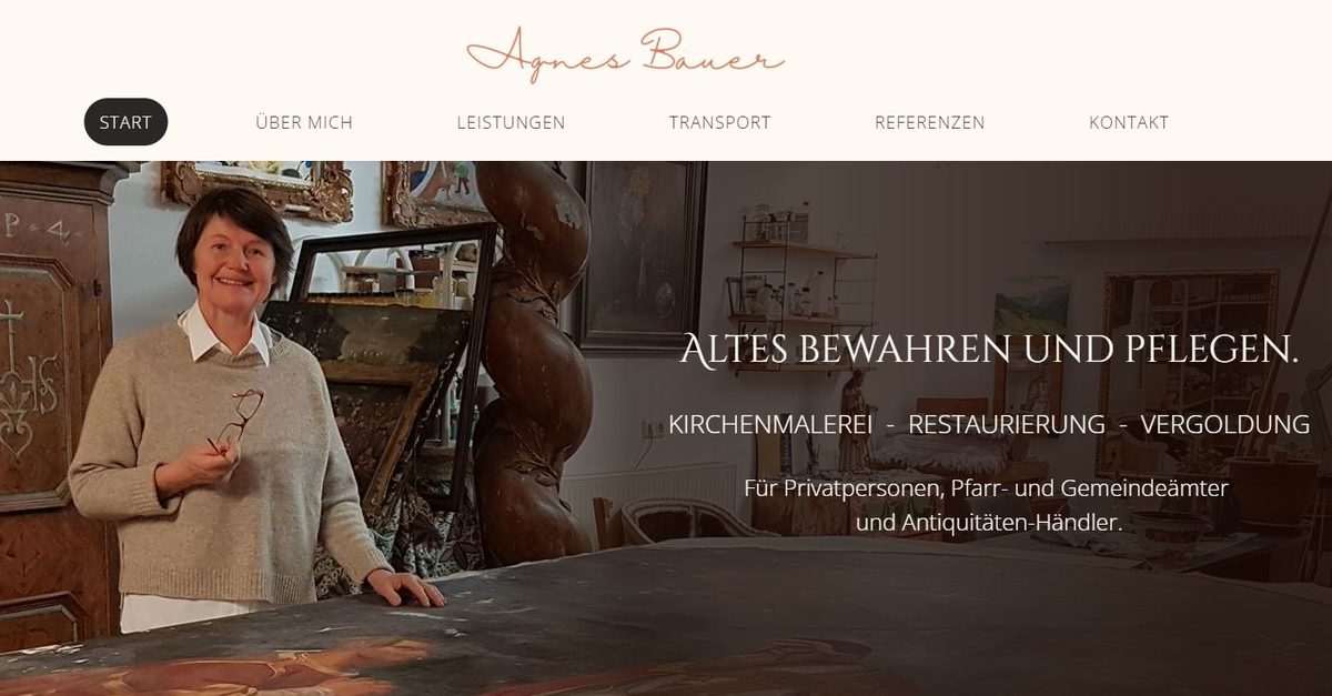 Agnes Bauer | Restaurierung, Kirchenmalerei und Vergoldung - Altes ...